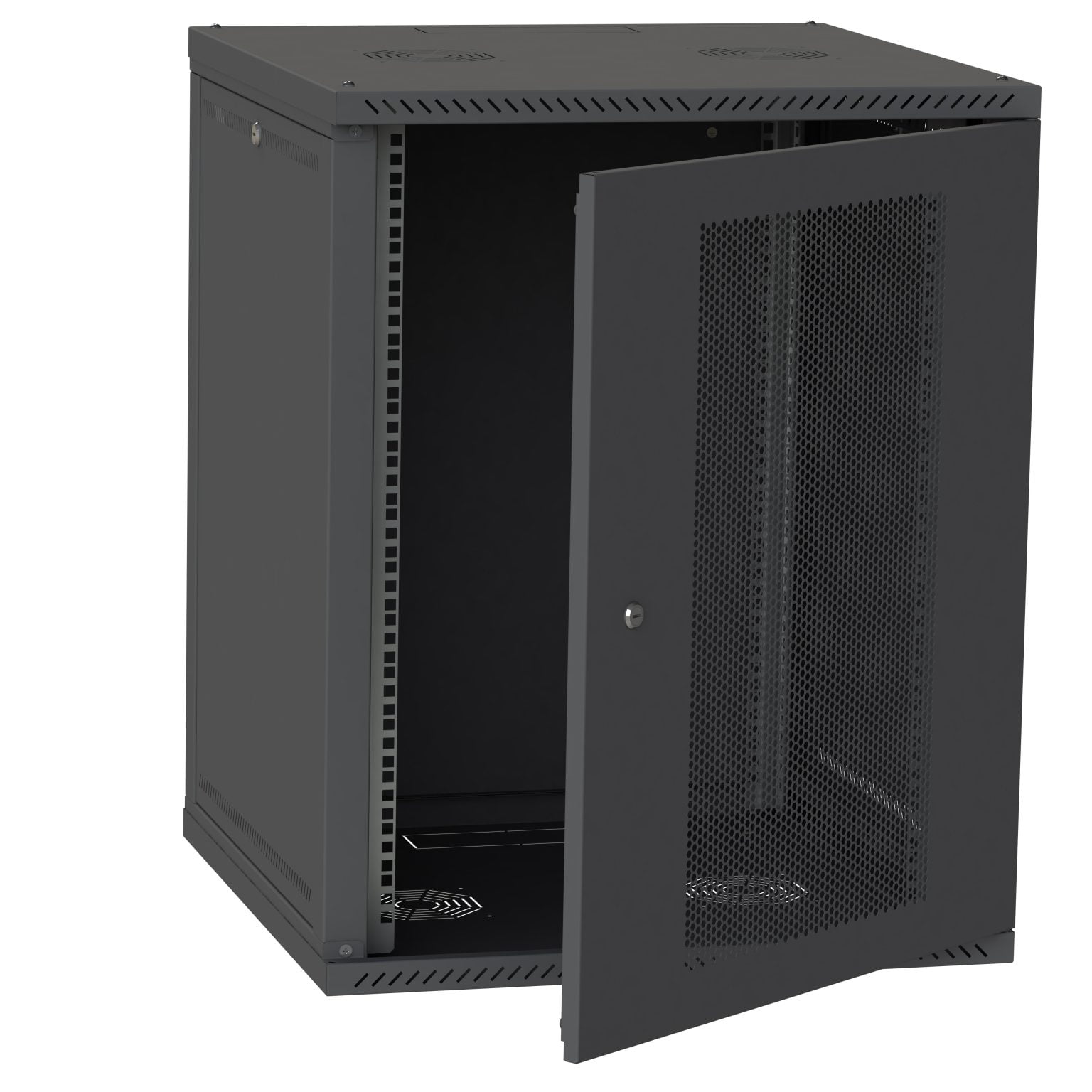18U Wall Mounted Data Cabinet 600x450 Mesh Door