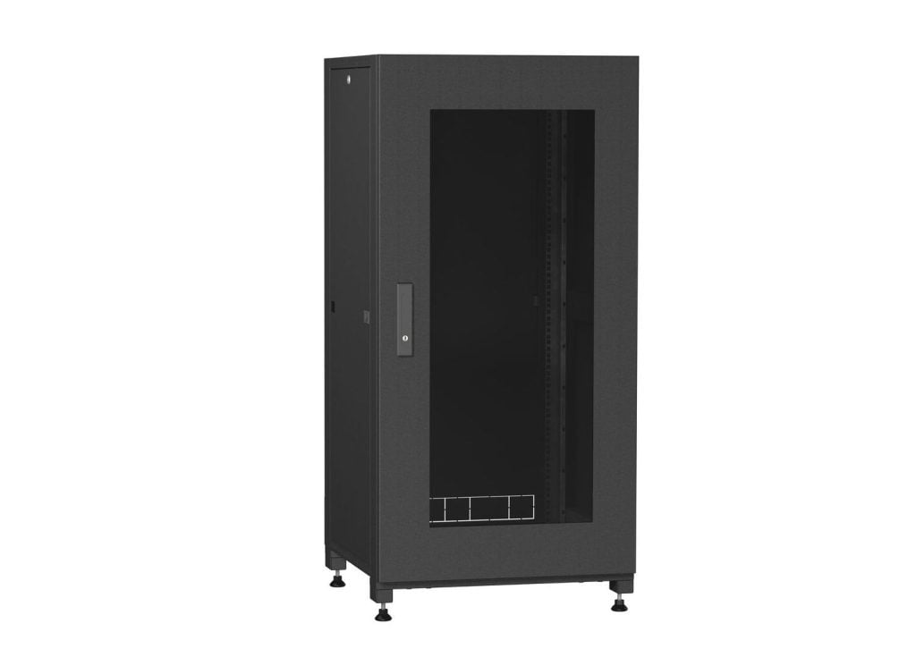 Szafa rack 19" 24U 800x800 mm (9005) | IPCOM-Group